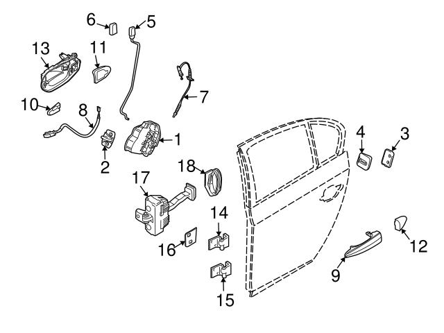 Genuine BMW 41527176802 Door Check Strap Rivet; Left, Right - BMW ...