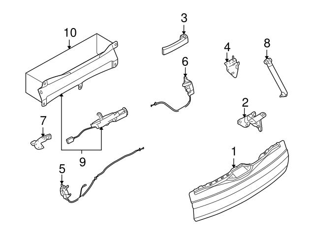 Genuine BMW 41627170918 Tailgate Hinge; Left, Right - BMW