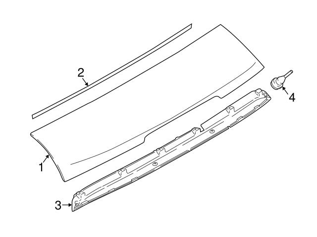 Genuine BMW 51007375209 Power Rear Spoiler Switch - BMW