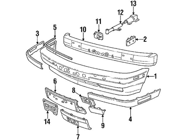 Genuine BMW 51111946498 Headlight Washer Cover; Right Outer - BMW