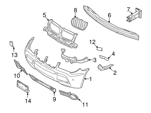 Genuine BMW 51113415599 Tow Hook Cover - BMW