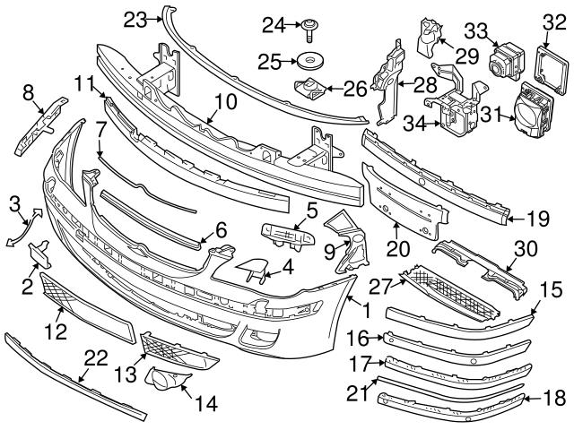 Genuine BMW 51117142161 Headlight Washer Cover; Left - BMW