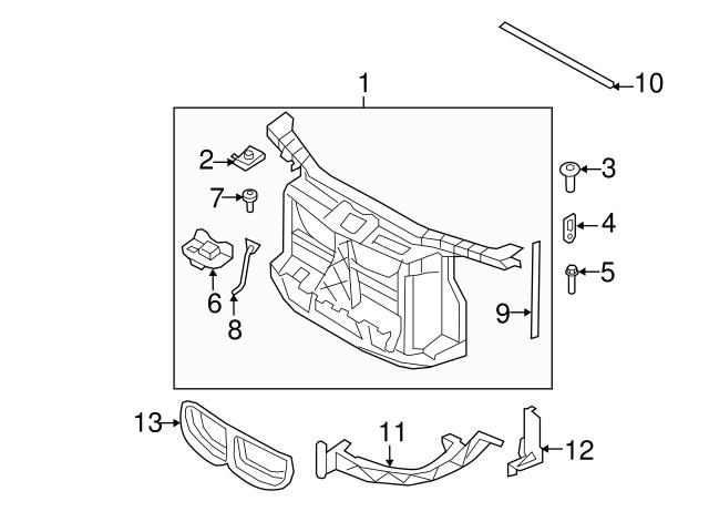 Genuine BMW 51117148759 Hood Latch Support - BMW