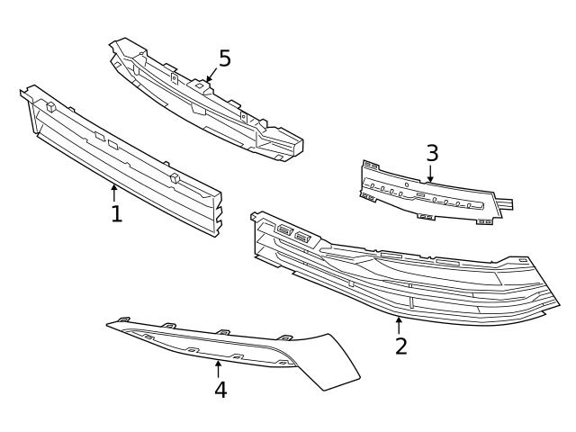 Genuine BMW 51117415592 Bumper Cover Corner Cover Guide; Right Lower - BMW