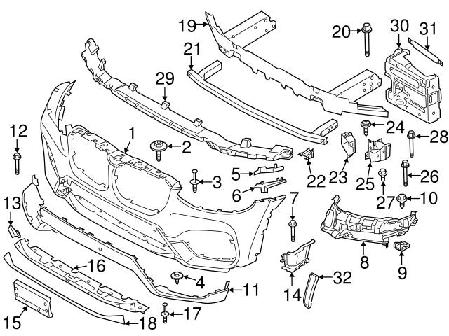 Genuine BMW 51117418413 Brake Air Duct; Front Left - BMW