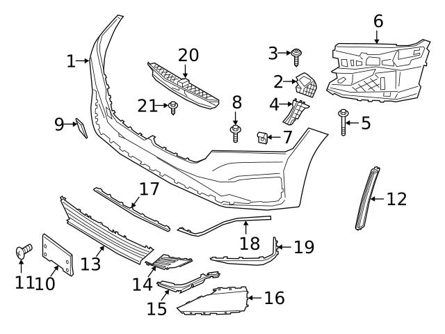 Genuine BMW 51117475127 Grille Air Intake; Left - BMW