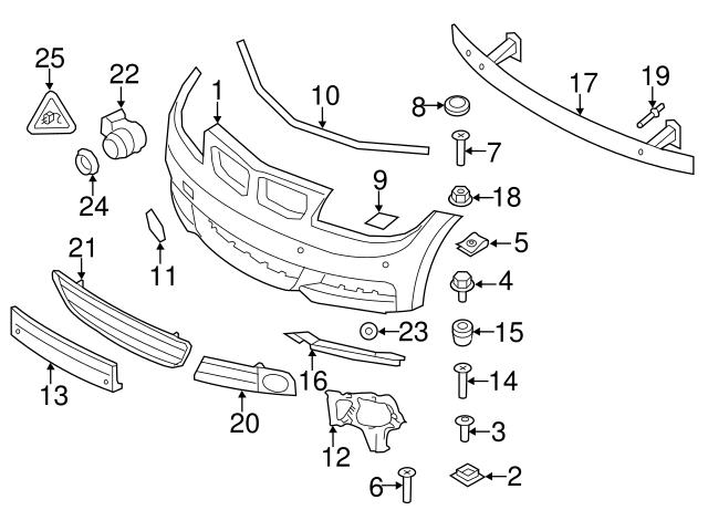 Genuine BMW 51118045449 Fog Light Trim; Left - BMW