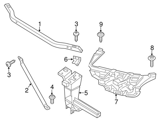 Genuine BMW 51118048114 Headlight Bracket; Right - BMW
