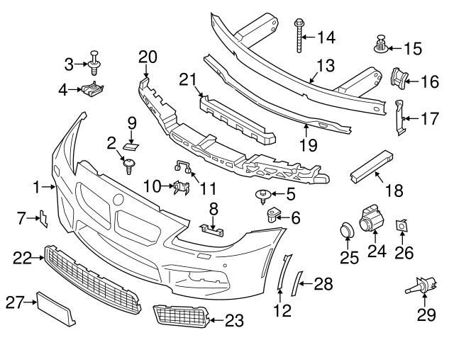 Genuine BMW 51118055288 Tow Hook Cover - BMW