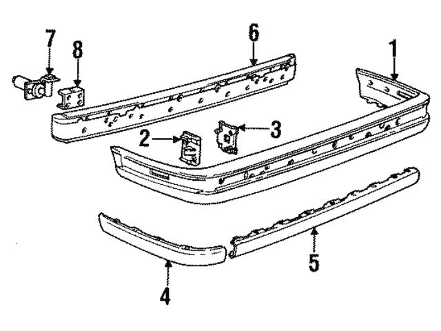 Genuine BMW 51121972229 Bumper Cover Reinforcement Beam - BMW