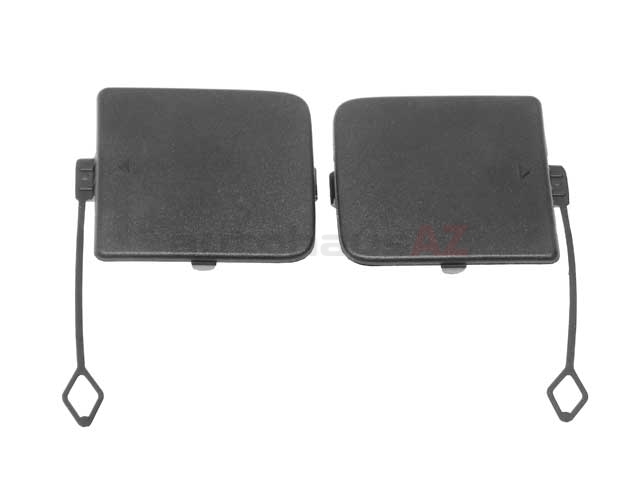 Genuine BMW 51122993584 Tow Hook Cover; Black; Set of 2 - BMW | 51122452518