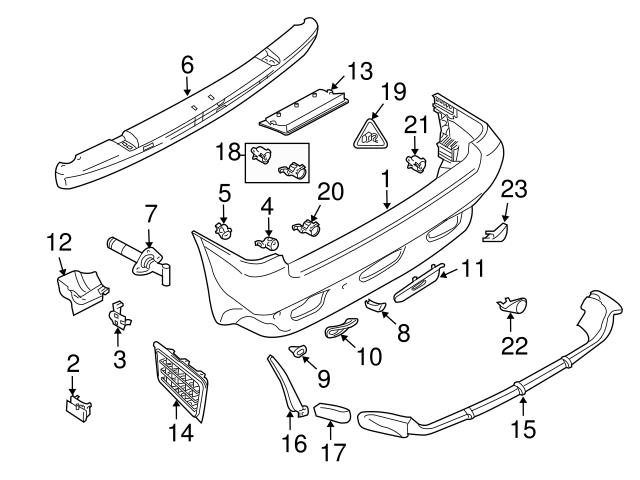 Genuine BMW 51127062601 Power Rear Spoiler Switch - BMW