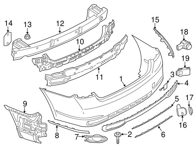 Genuine BMW 51127365559 Interior Quarter Panel Trim Panel Storage ...