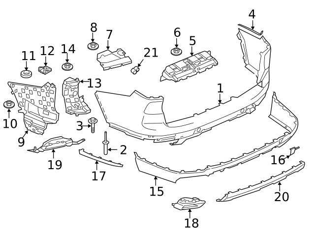 Genuine BMW 51127420668 Bumper Cover Bracket; Right - BMW
