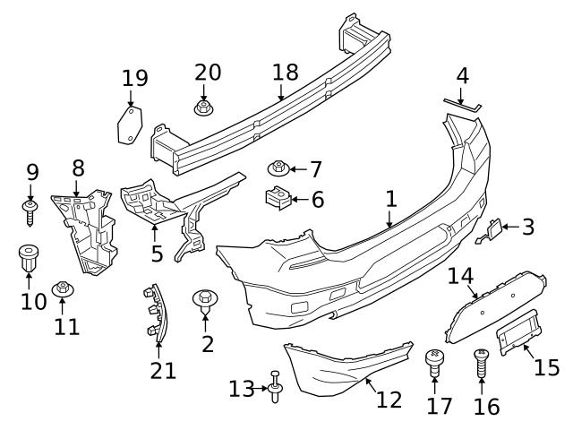 Genuine BMW 51127426436 Tow Eye Cap - BMW