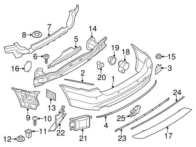 Genuine BMW 51127496135 Parking Aid Sensor Housing - BMW
