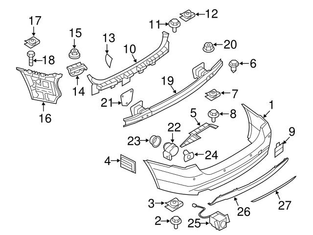 Genuine BMW 51128041134 Tow Eye Cap - BMW