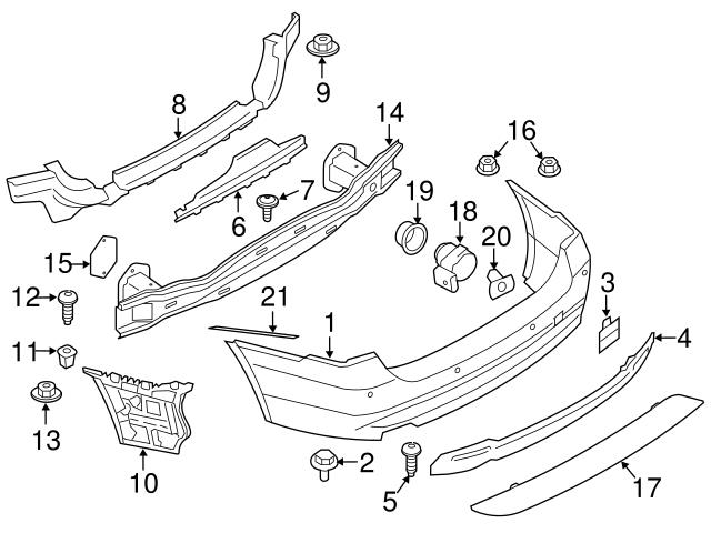 Genuine BMW 51128062204 Interior Quarter Panel Trim Panel Storage ...