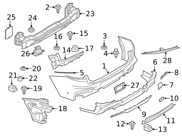 Genuine BMW 51128065134 Tow Eye Cap - BMW