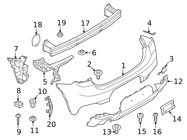 Genuine BMW 51128089911 Tow Eye Cap - BMW