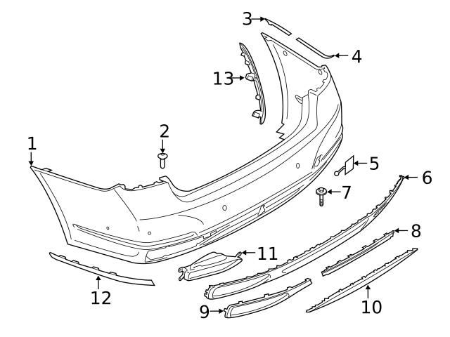 Genuine BMW 51129478558 Tow Hook Cover - BMW