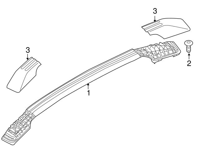 Genuine BMW 51137237158 Roof Molding Cap - BMW