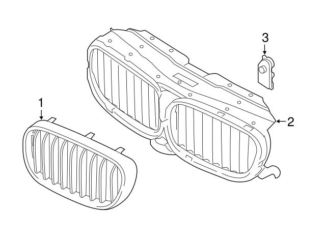 Genuine BMW 51137497206 Radiator Shutter Assembly - BMW | 51137473504