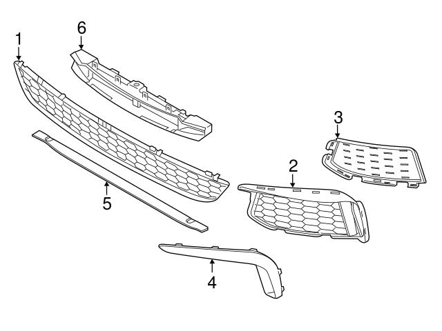 Genuine BMW 51137497285 Radiator Shutter Assembly; Lower - BMW ...
