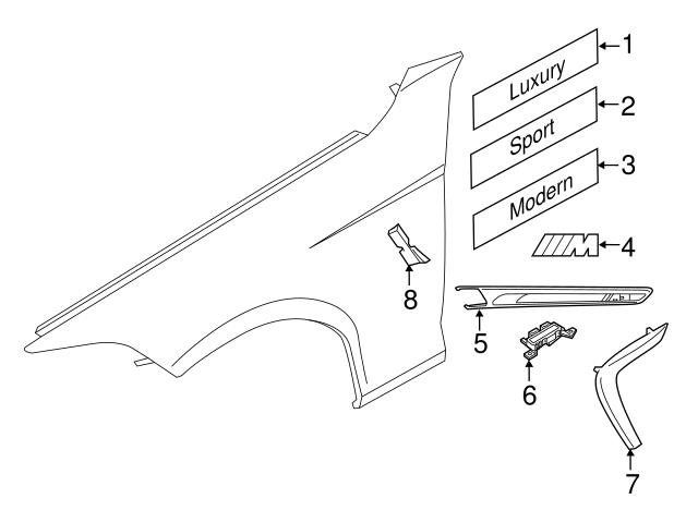 Genuine BMW 51138058780 Brake Air Duct; Right - BMW | 51134802454