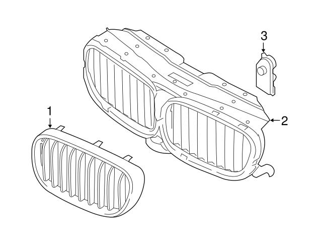 Genuine BMW 51138091760 Radiator Shutter Assembly - BMW | 51138065130 ...