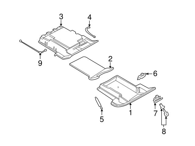 Genuine BMW 51161954684 Glove Box Support; Left - BMW | 51161954683