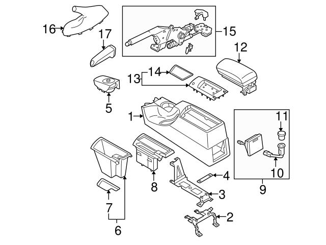 Genuine BMW 51163413746 Console Compartment - BMW