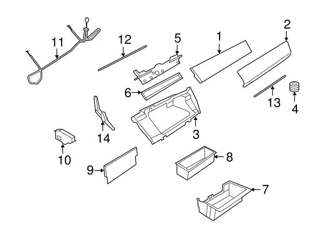 Genuine BMW 51166977776 Glove Box Latch - BMW
