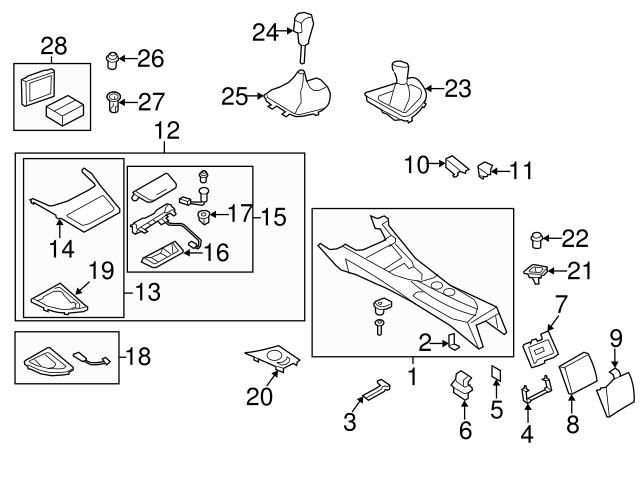 Genuine BMW 51167078567 Auto Trans Shift Cover - BMW