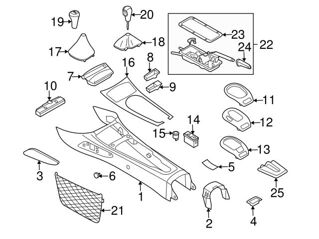 Genuine BMW 51167158473 Auto Trans Shift Cover - BMW
