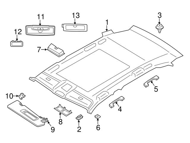 Genuine BMW 51167300413 Interior Grab Bar; Rear Left - BMW | 51167231327
