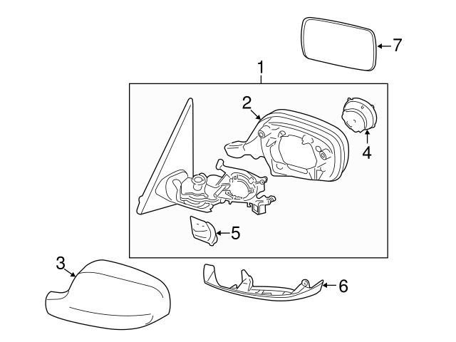 Genuine BMW 51167327913 Door Mirror Housing; Left - BMW | 51167362965