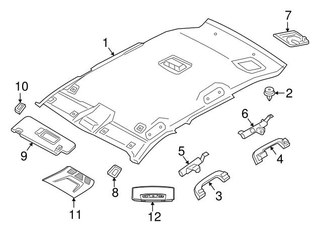 Genuine BMW 51167378787 Interior Grab Bar; Left Front, Right Front - BMW