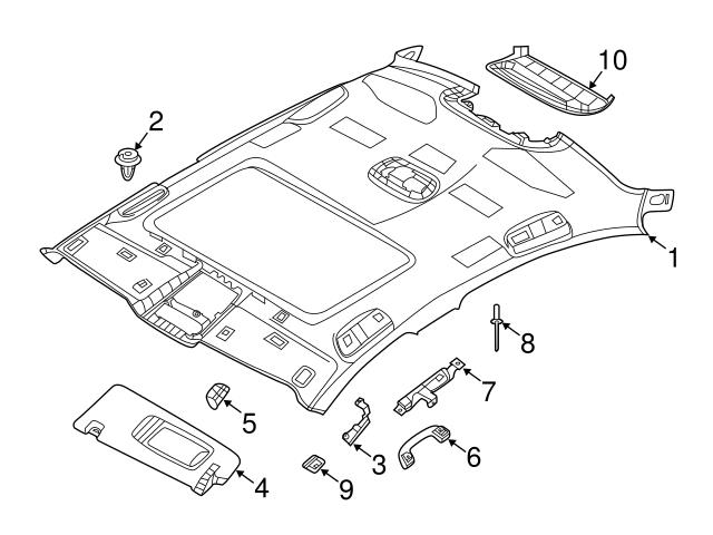 Genuine BMW 51167475742 Interior Grab Bar; Left Front, Right Front ...