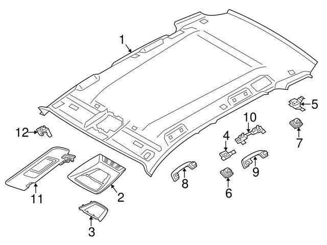 Genuine BMW 51167499077 Interior Grab Bar; Rear Left - BMW | 51167285841