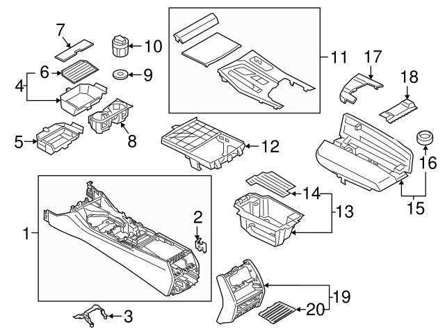 Genuine BMW 51168070608 Auto Trans Shift Cover - BMW
