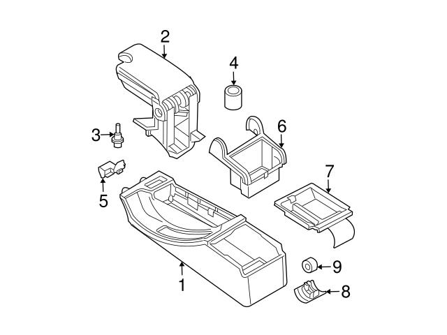 Genuine BMW 51168228810 Console Cup Holder - BMW