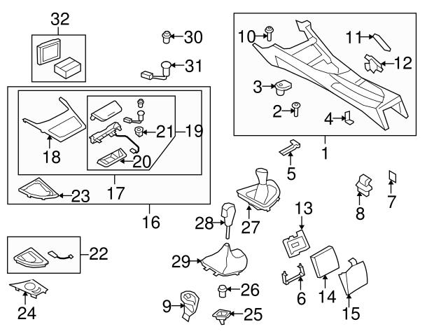Genuine BMW 51169122655 Console Cup Holder - BMW