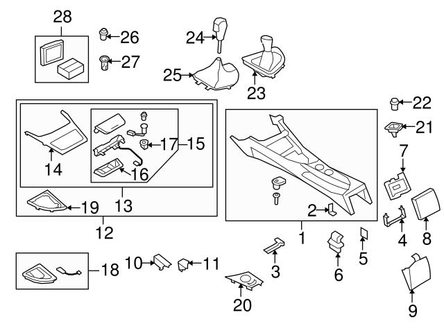 Genuine BMW 51169169507 Center Console - BMW | 51169110525