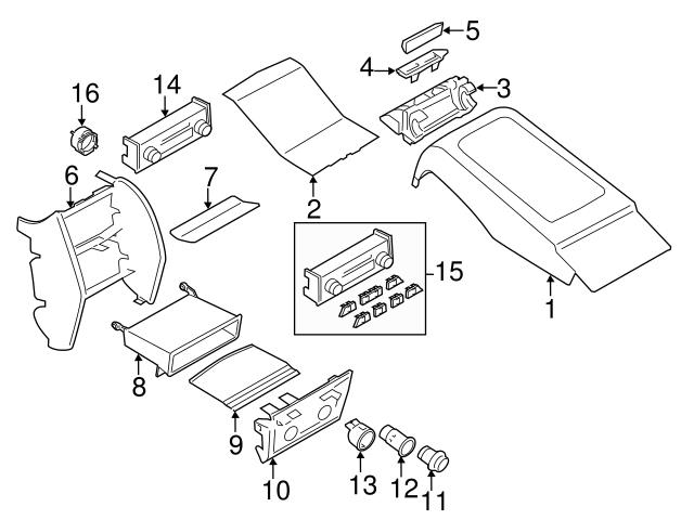 Genuine BMW 51169179829 Center Console Latch; Rear - BMW