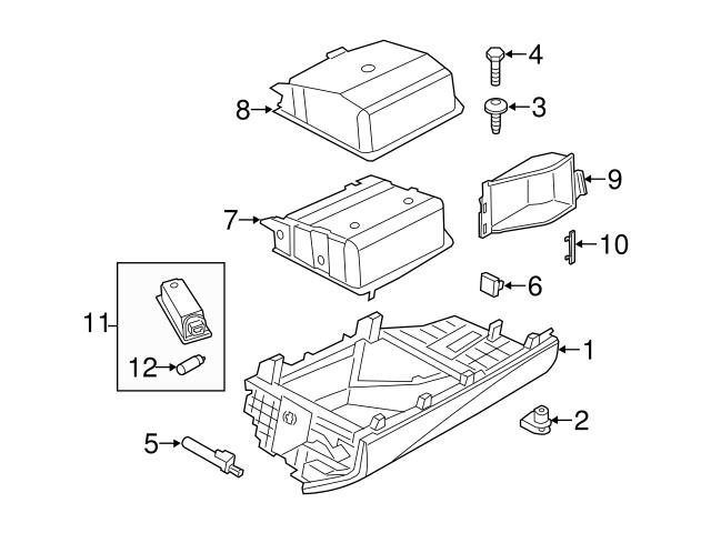 Genuine BMW 51169192994 Glove Box Storage Compartment - BMW