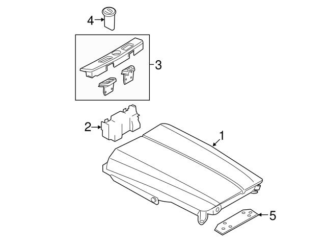 Genuine BMW 51169210430 Console Lock Cylinder Housing - BMW