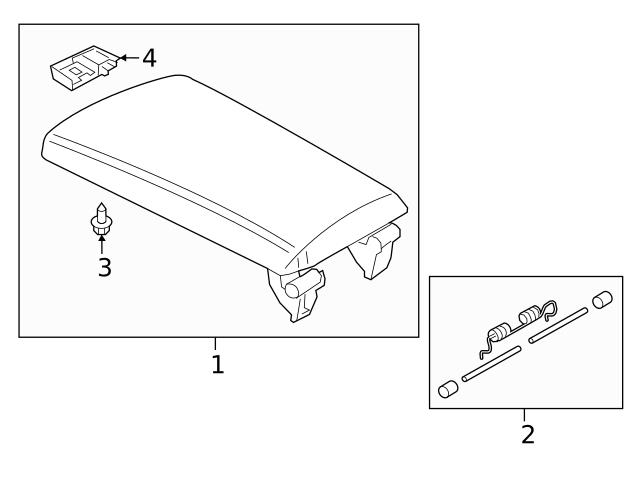 Genuine BMW 51169483595 Console Lid Striker - BMW