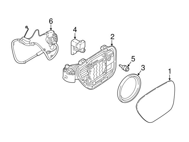 Genuine BMW 51177377654 Hybrid Charging Port Door Latch - BMW