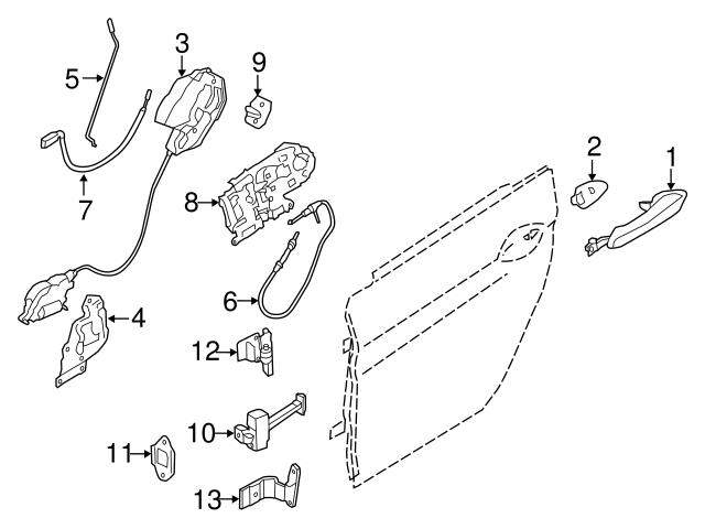 Genuine BMW 51217187228 Door Lock Actuator Motor; Right - BMW | 51217300328